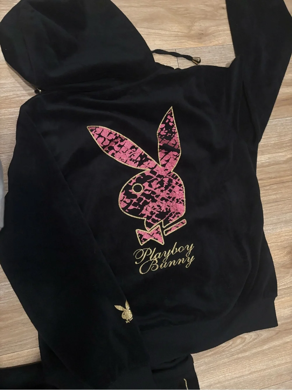 PLAYBOY | Pants & Jumpsuits | Rare Playboy Bunny Black Tracksuit Set ...